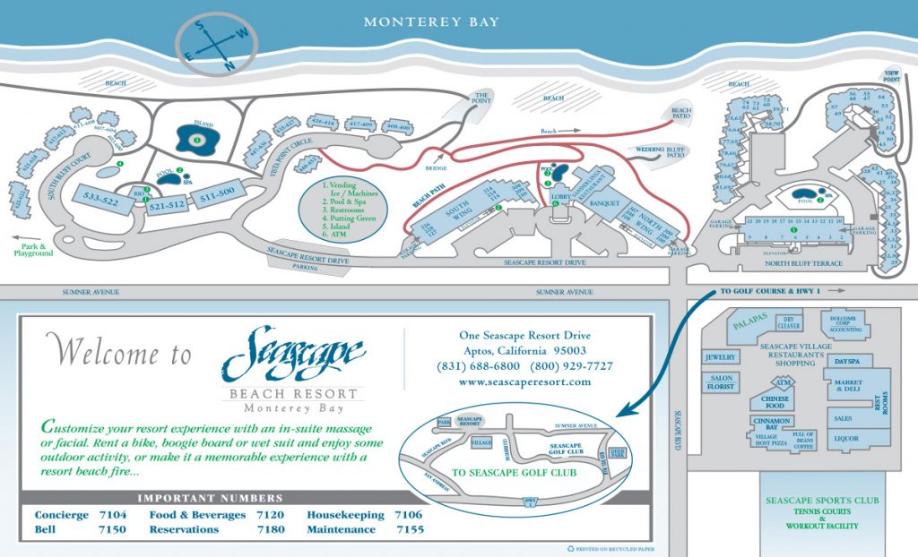 About Seascape | Resort Map - Seascape Resort Destin Florida Map ...