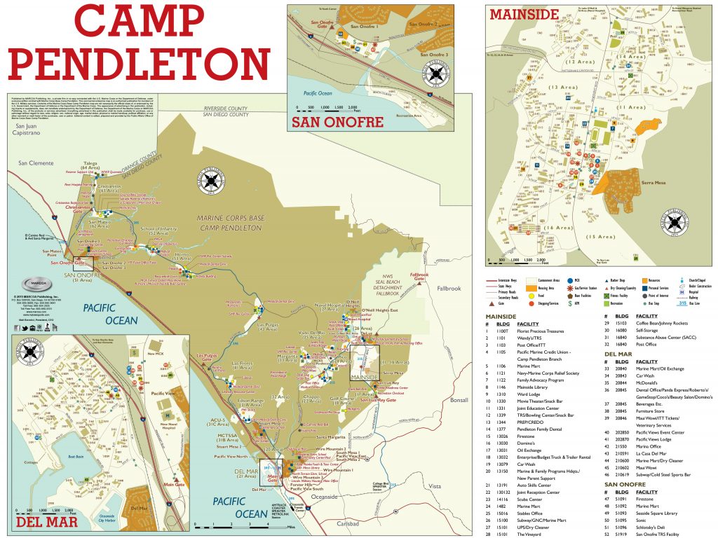 Base Maps — Mccs Camp Pendleton - Del Mar California Map | Printable Maps