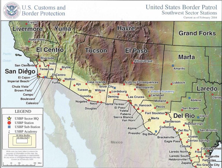 Border Checkpoints Map