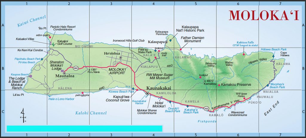 Island Maps | Kihei Resort Home Owners Association Website - Molokai ...