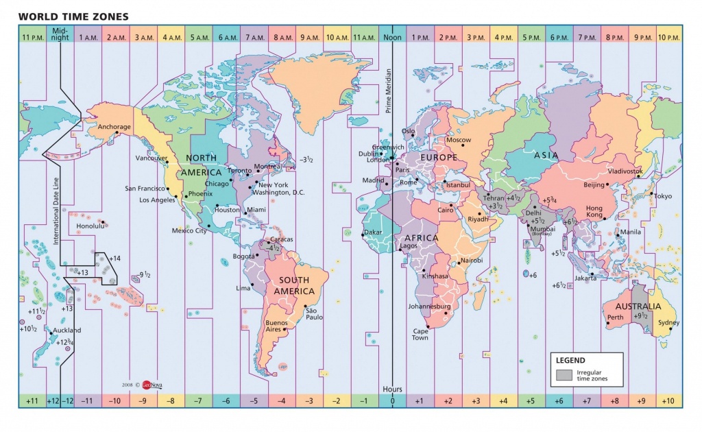 List Of Utc Time Offsets Wikipedia Printable World Time Zone Map List Of Utc Time Offsets Wikipedia Printable World Time Zone Map
