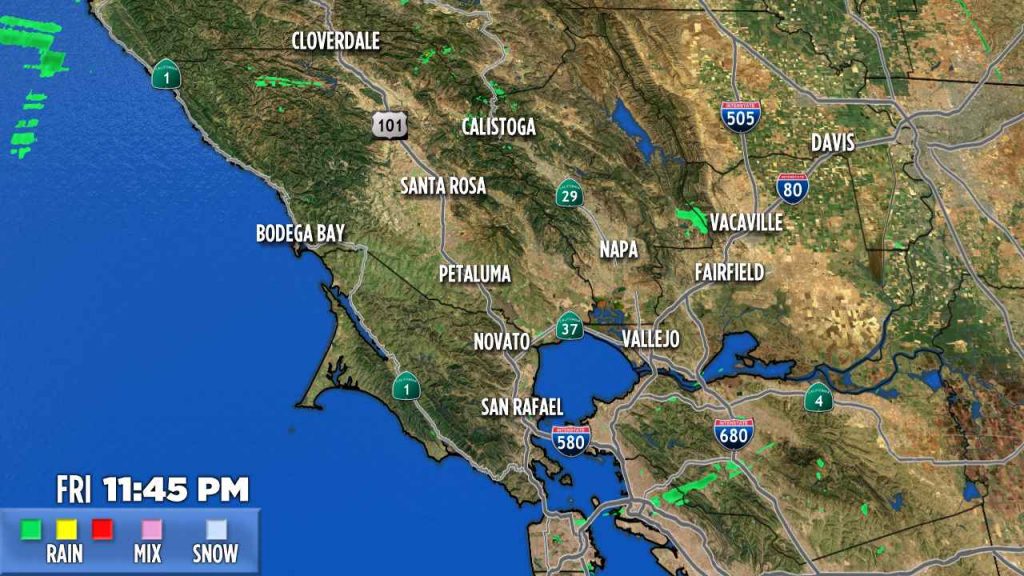 Northern California | Abc7News - California Weather Map | Printable Maps