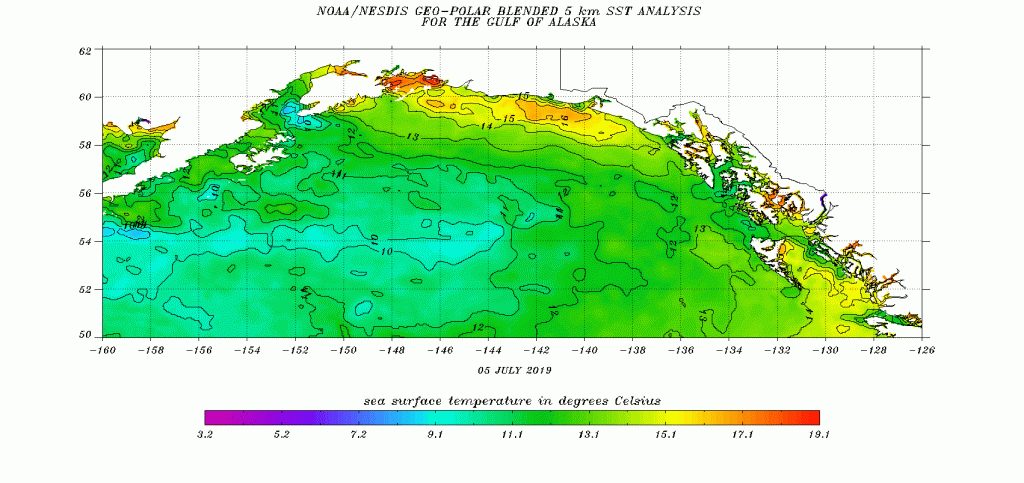 Florida Water Temperature Map
