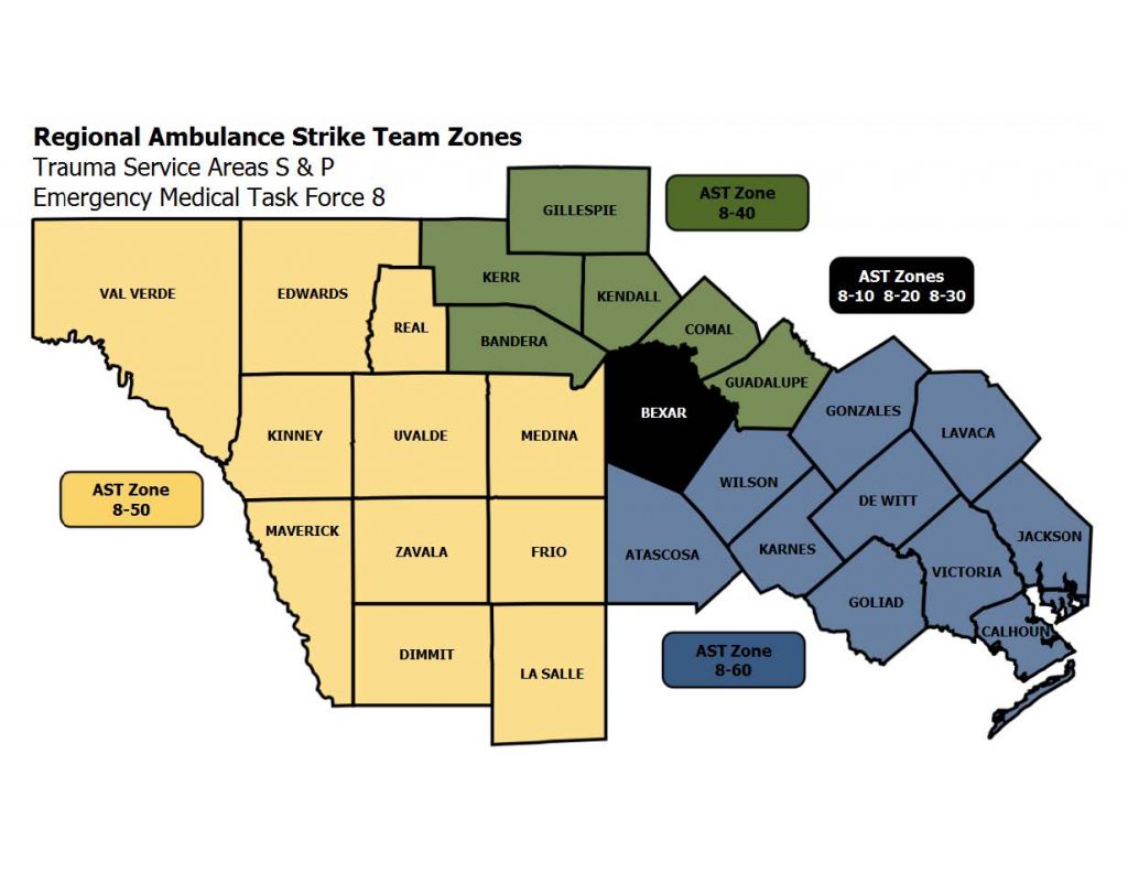 Strac Emtf-8 - Texas Dps Region Map | Printable Maps