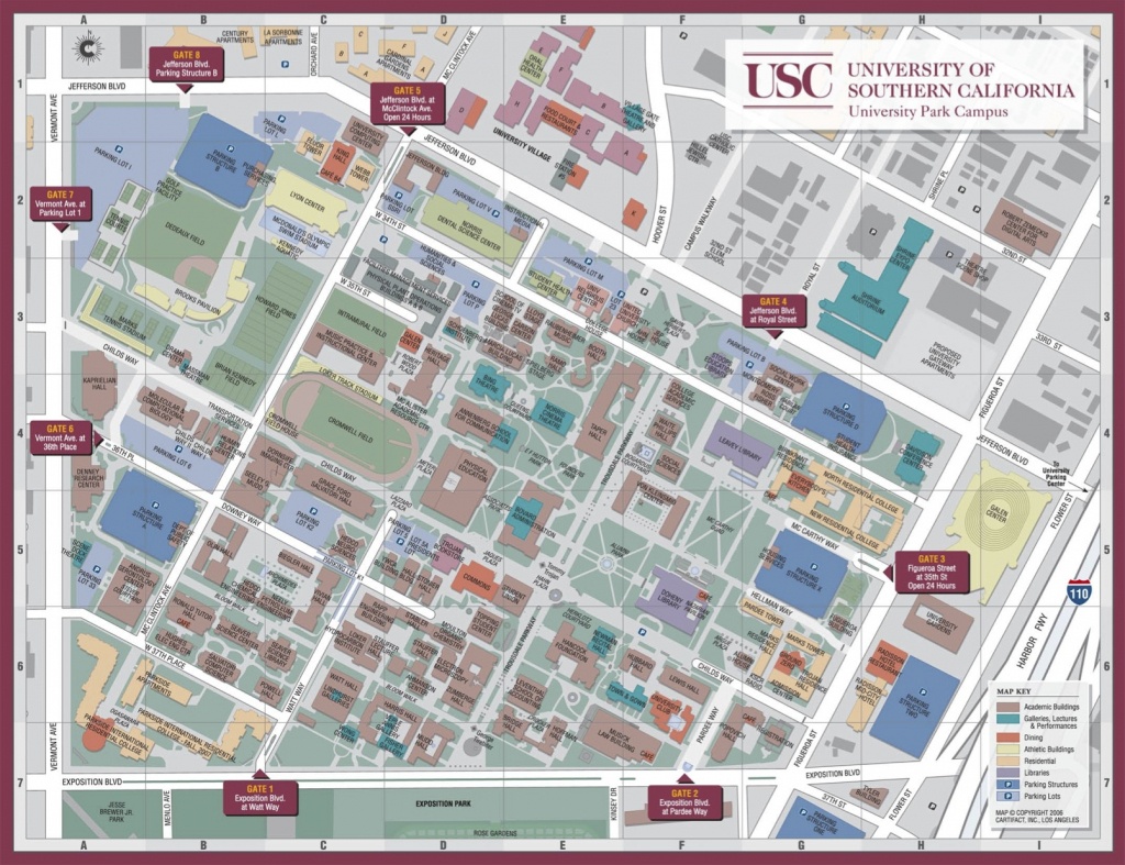 Usc Campus Map Printable Printable Maps Usc Campus Map Printable Printable Maps